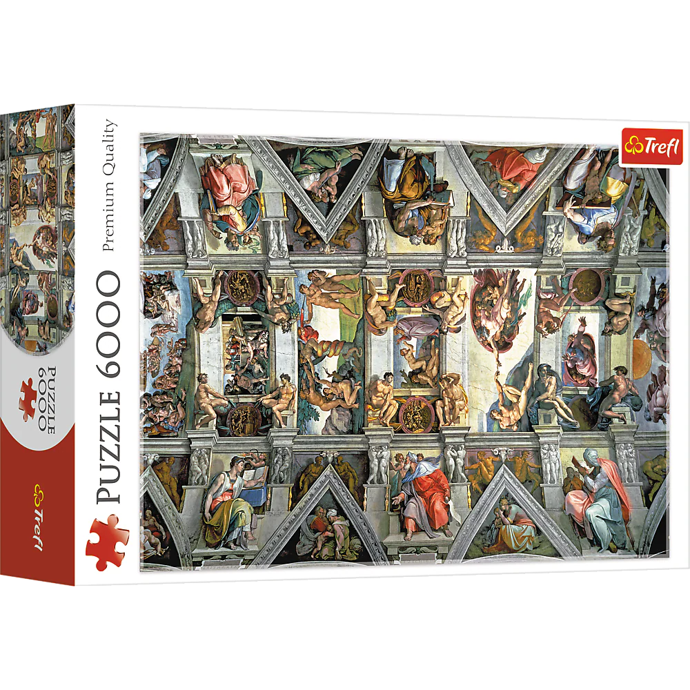 Trefl Red 6000-Piece Puzzle – Sistine Chapel Ceiling – MJ BoardGames ...